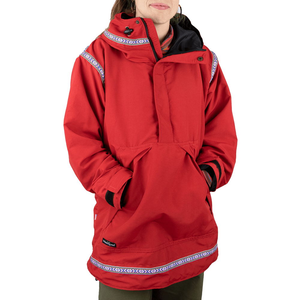 Expedition Shell Anorak Partial Zip (Women's))-Made in Ely, MN.