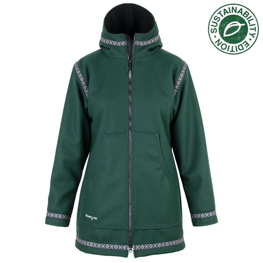 Sustainability Wool Northwind Coat-Made in Ely, MN.