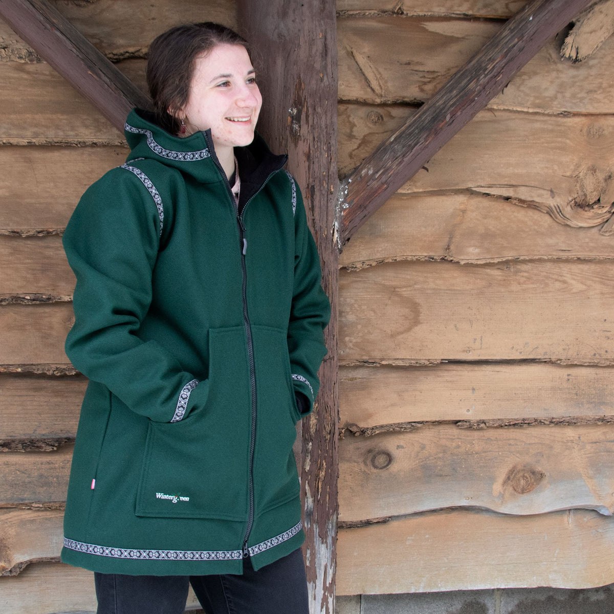 Sustainability Wool Northwind Coat-Made in Ely, MN.